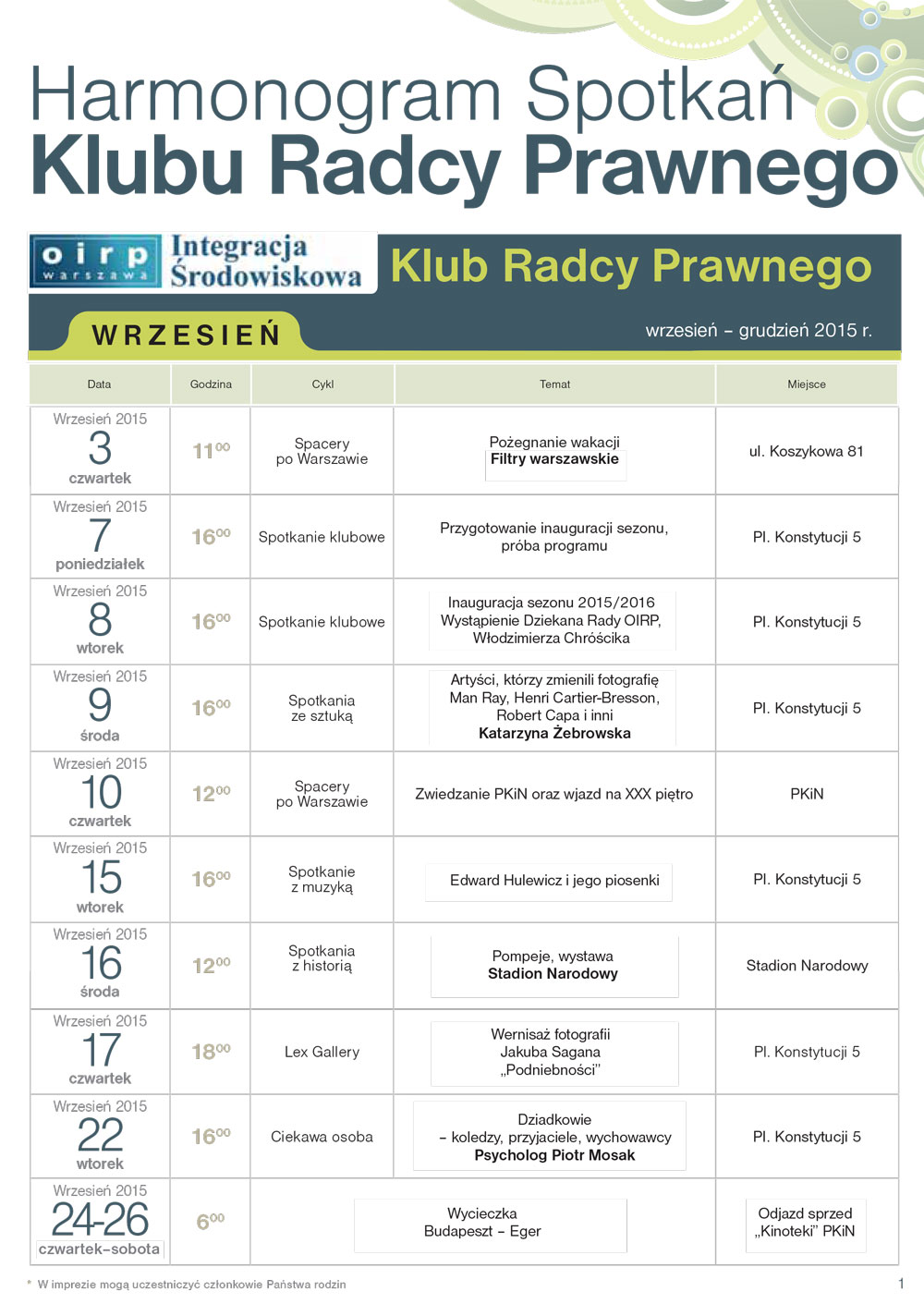 Harmonogram-1 – Okręgowa Izba Radców Prawnych w Warszawie